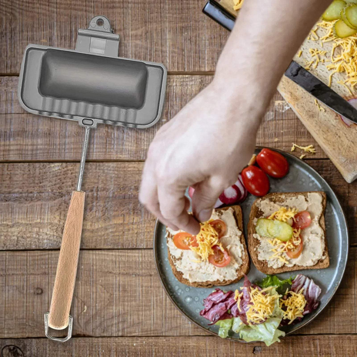 Double-Sided Non-Stick Foldable Sandwich Frying Pan Grill – Astoria ...